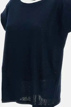BIFFI Linen Crew-neck T-shirt