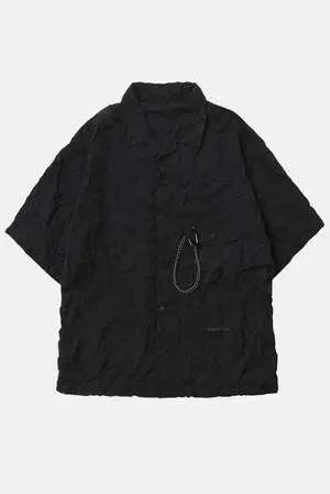 AND WANDER Camicia Maniche Corte - Black