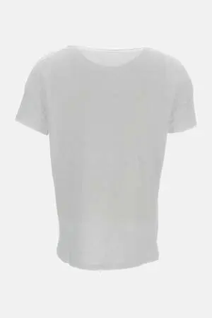 BIFFI Linen V-neck T-shirt