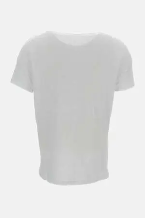 BIFFI Linen V-neck T-shirt