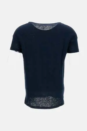 BIFFI Linen V-neck T-shirt