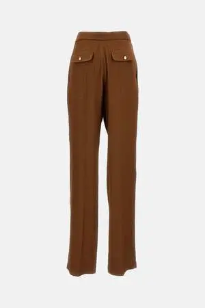 Elisabetta Franchi Linen-blend Trousers
