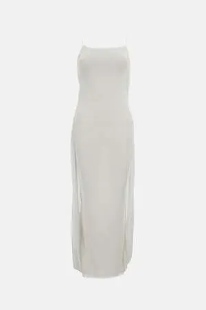Jacquemus Plumetis Jersey Dress - White