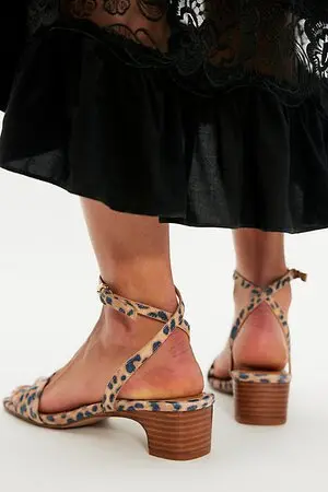 Kelsi Dagger August Heeled Sandals - Summer Leopard