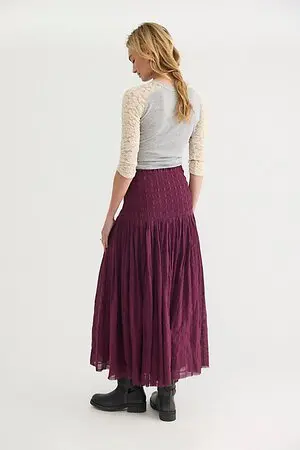 Free People Convertible Maxi Skirt - Fig