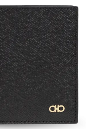 FERRAGAMO Leather Wallet - Black