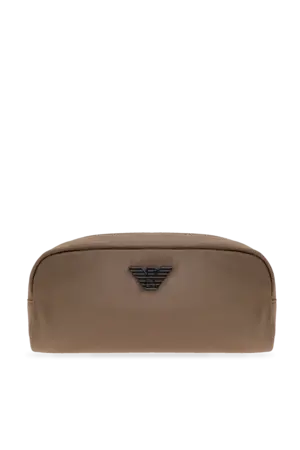 Emporio Armani Sustainability Cosmetic Bag - Brown