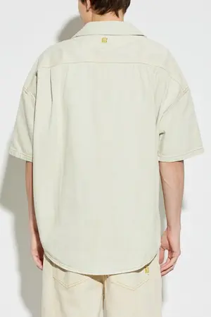 Balmain Oversized Denim Shirt - Cream