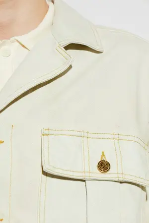 Balmain Oversized Denim Shirt - Cream