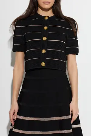 Balmain Short-sleeve Cardigan
