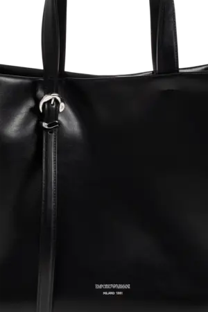 Emporio Armani Leather Shopper Bag