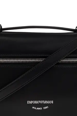 Emporio Armani Bovine Leather Handbag With Adjustable Strap