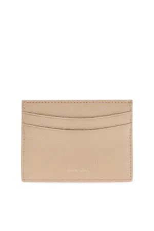 Emporio Armani Leather Card Holder - Pink