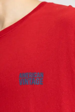 American Vintage T-shirt With Printed Logo