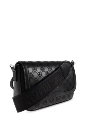 Emporio Armani Geometric Monogram Stitching Shoulder Bag
