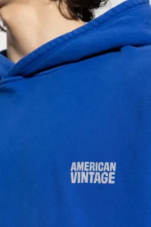 American Vintage Oversized Hoodie - Blue