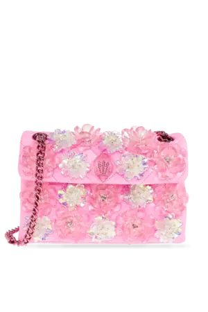 Kurt Geiger Kensington Flower Medium Shoulder Bag - Pink