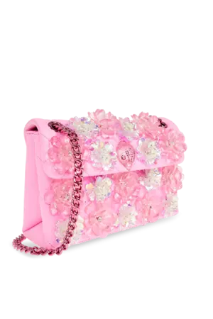 Kurt Geiger Kensington Flower Medium Shoulder Bag - Pink