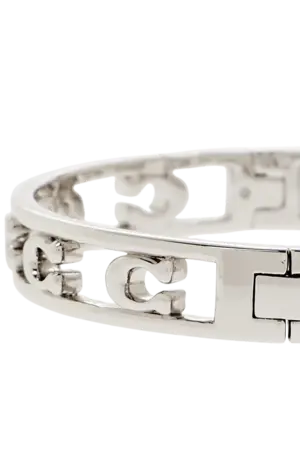 COACH Logo Bangle Bracelet - Silver