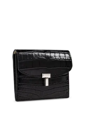 TOTEME Leather Card Holder - Black