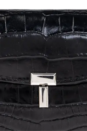 TOTEME Leather Card Holder - Black