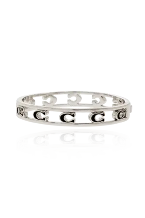 COACH Logo Bangle - Silver