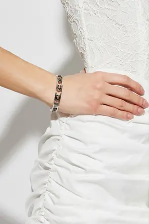 COACH Logo Bangle - Silver