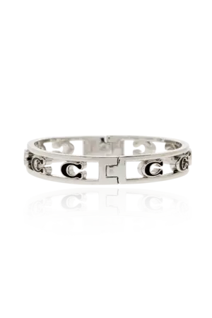 COACH Logo Bangle - Silver