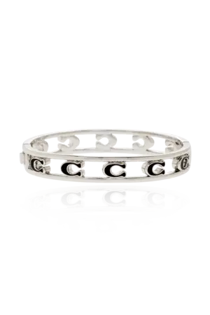 COACH Logo Bangle - Silver
