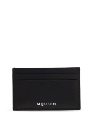 Alexander McQueen Leather Card Holder - Black