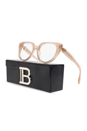 Balmain Cat Eye Prescription Glasses - Beige
