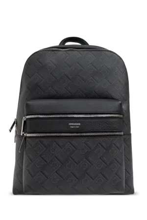 FERRAGAMO Monogram Backpack - Grey