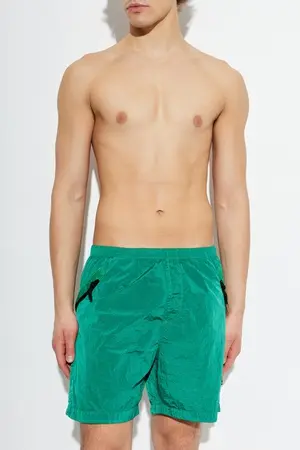 Stone Island Shorts With Logo Patch