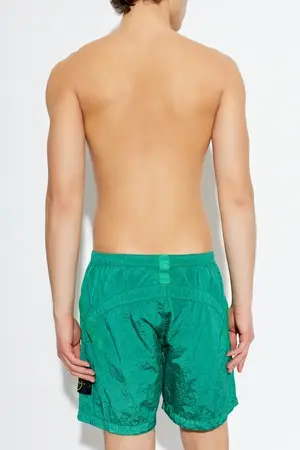 Stone Island Shorts With Logo Patch