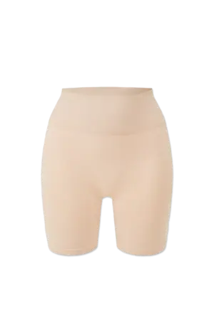 HEIST STUDIOS Contour High-waisted Shorts - Beige