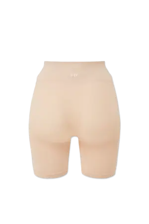 HEIST STUDIOS Contour High-waisted Shorts - Beige
