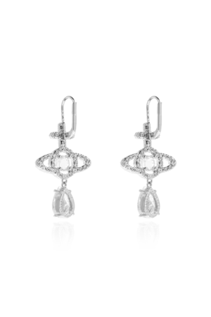 VIVIENNE WESTWOOD Orbital Crystal Dangle Earrings
