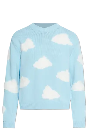 Moschino Embroidered Cloud Motif Sweater
