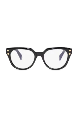 Balmain Full Rim Cat Eye Eyeglasses - Black