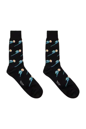 Paul Smith Floral Motif Socks
