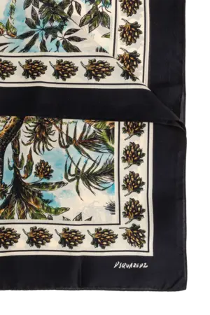 Dsquared2 Silk Scarf - Black