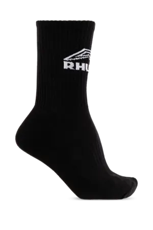 Rhude Logo Socks - Black