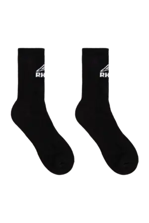 Rhude Logo Socks - Black