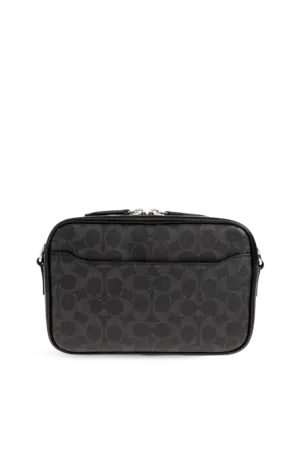 COACH Monogram Shoulder Bag - Black
