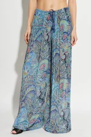 Etro Patterned Wide-leg Trousers - Multicolour