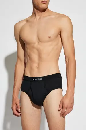 TOM FORD Briefs With Logo - Black