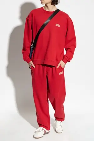 American Vintage Sweatpants With Printed Logo - Red