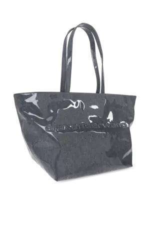 Alexander Wang Shopper Bag With Logo - Grey