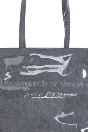 Alexander Wang Shopper Bag With Logo - Grey