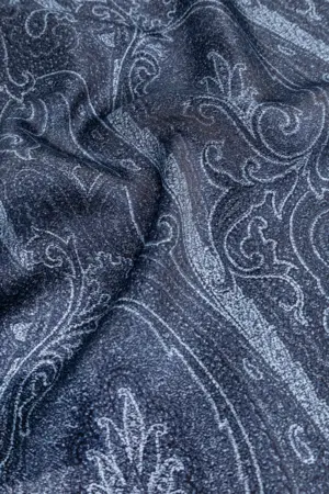Etro Silk Scarf - Navy Blue